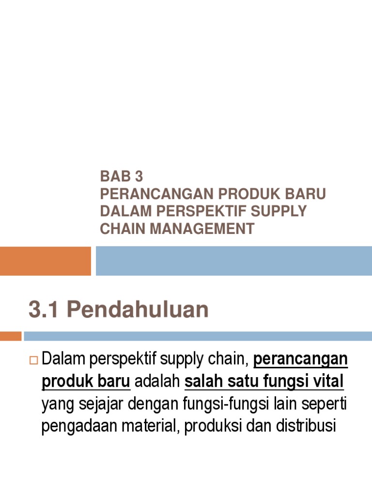 Pertemuan 3b - SCM From INP From | PDF