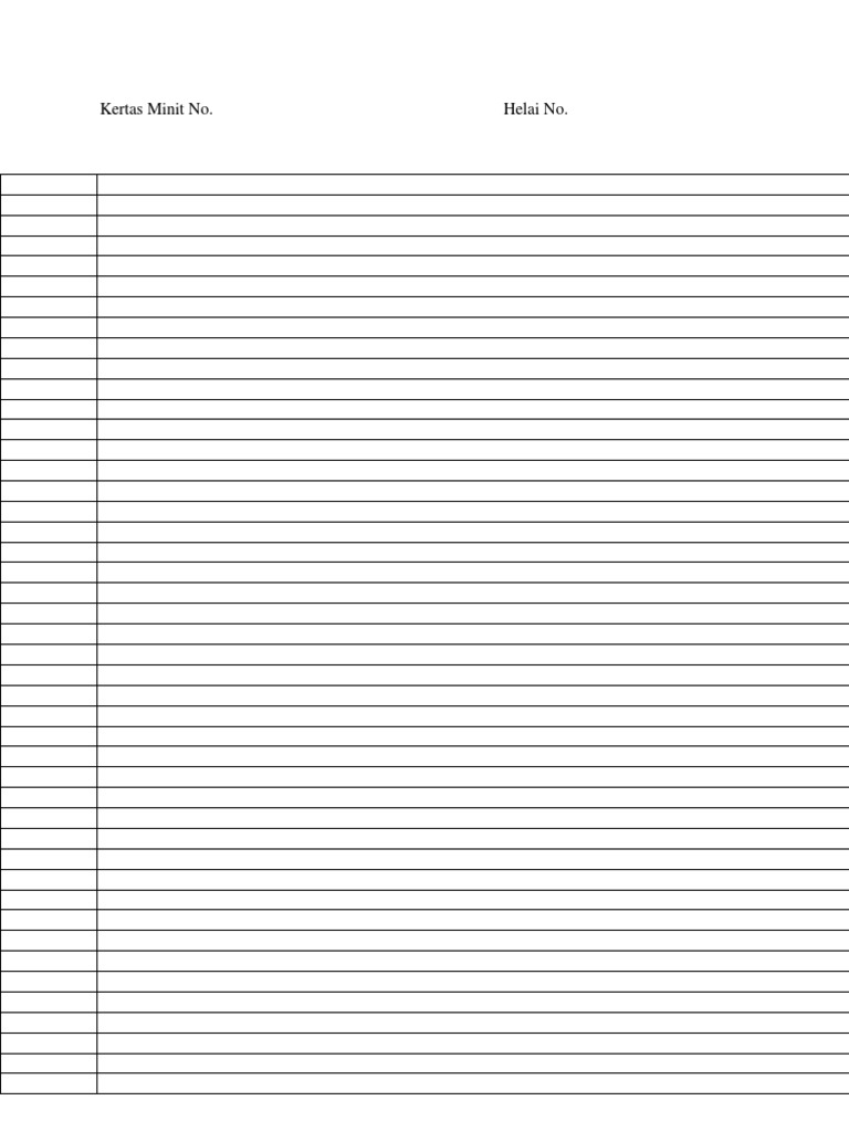 Kertas Minit Fail | PDF