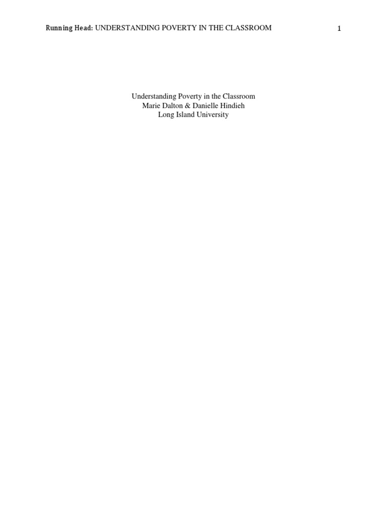 Marie-Danielle Writtenassignment | PDF | Socioeconomic Status | No Child Left Behind Act