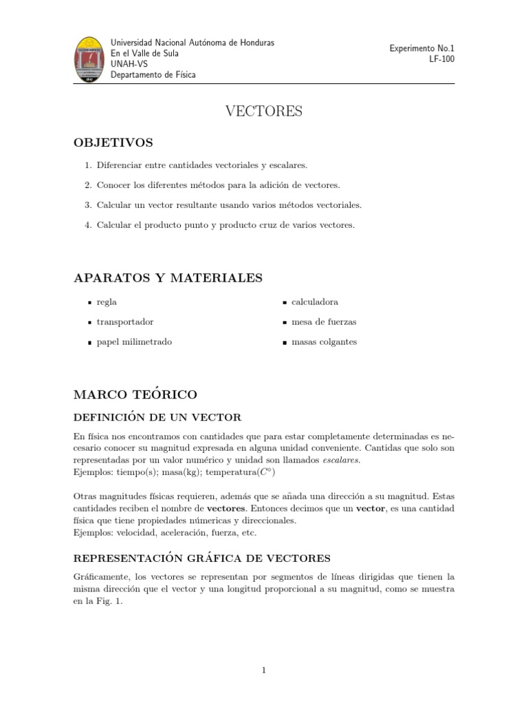 Vectores | Descargar gratis PDF | Vector Euclidiano | Objetos matemáticos