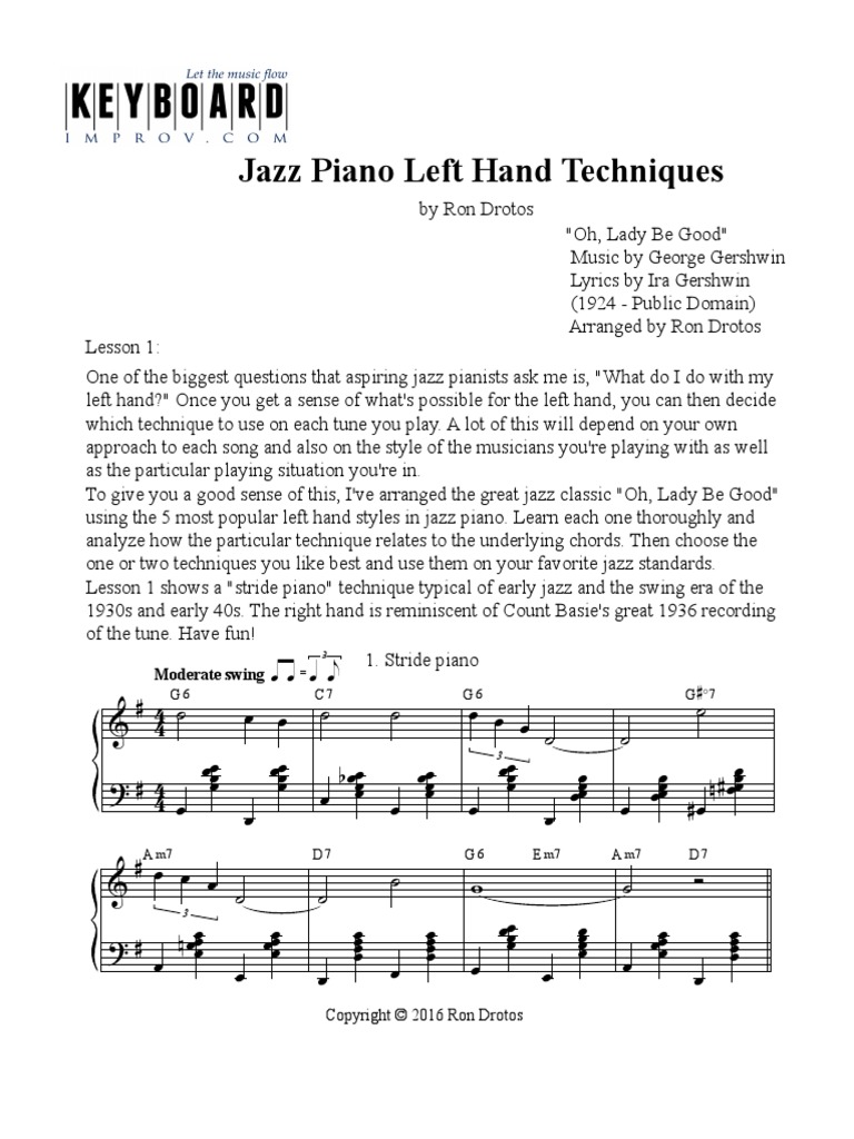 Left Hand | PDF | Classical Music | Jazz