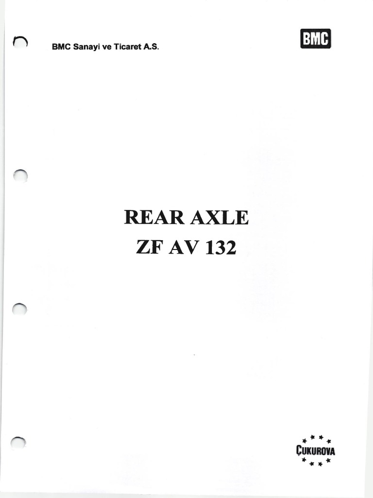 Rear Axle ZF AV 132 | PDF