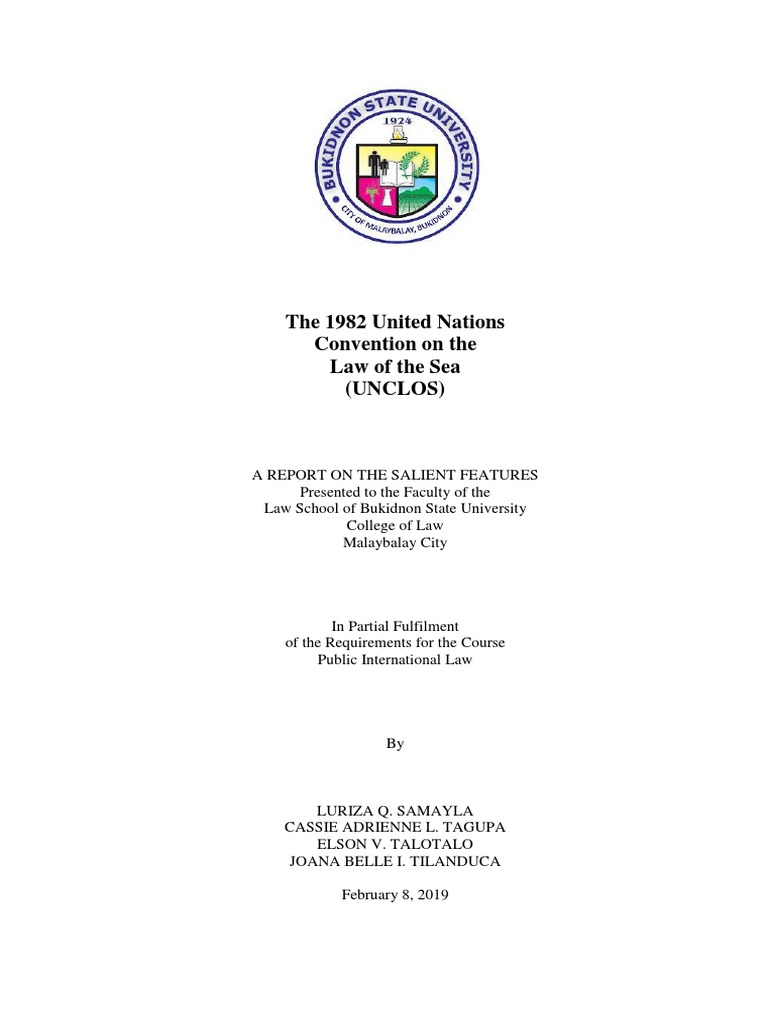 Title Page Unclos | PDF | Territorial Waters | United Nations ...