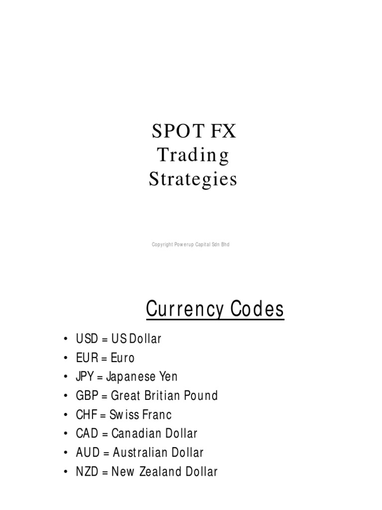 Spot FX Trading Strategies | PDF