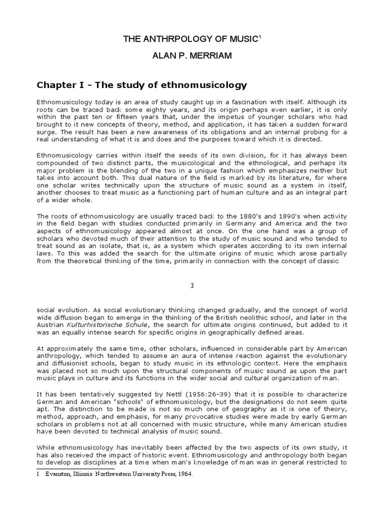 Ethnomusicology: A Cultural Study | PDF | Anthropology | Musicology
