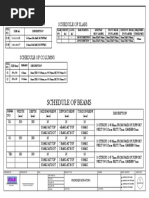 Schedule of Beams and Column: Reinforcement Column Beams Ties 2 B - 1 ...