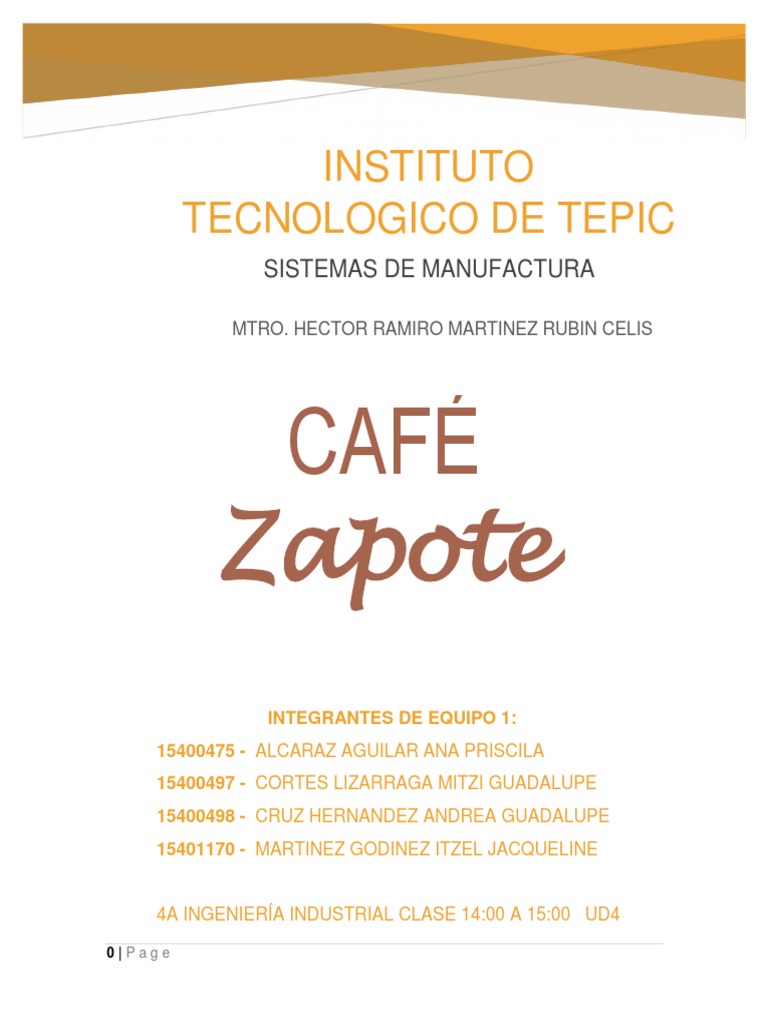 Cafe Zapote | PDF | café | Business