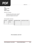 Form 3 Mathematics Paper 1 Term 1 Form Three 121/1 | PDF | Circle | Area