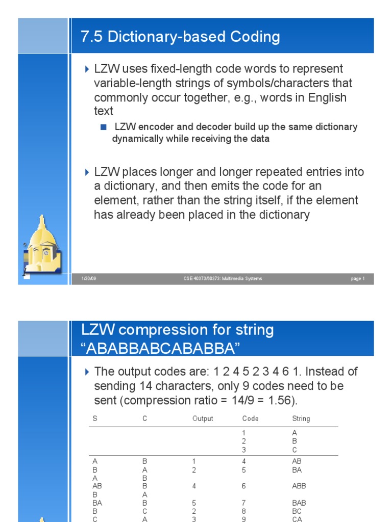Lecture8 PDF | Download Free PDF | Data Compression | Theoretical Computer Science