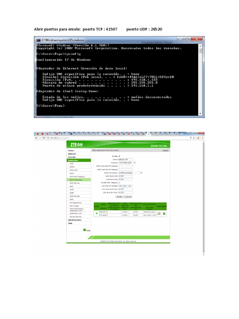 Abrir Puertos para Emule | PDF