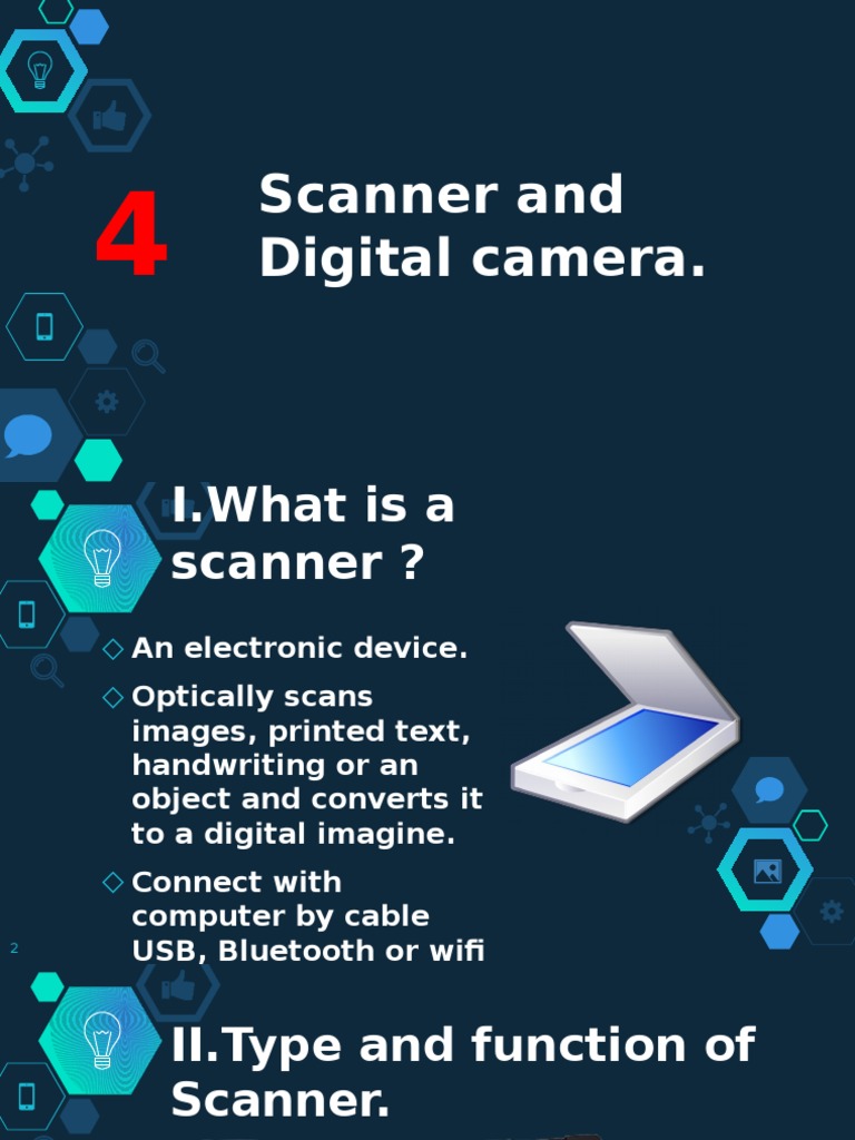 Types and Functions of Scanners and Cameras | PDF