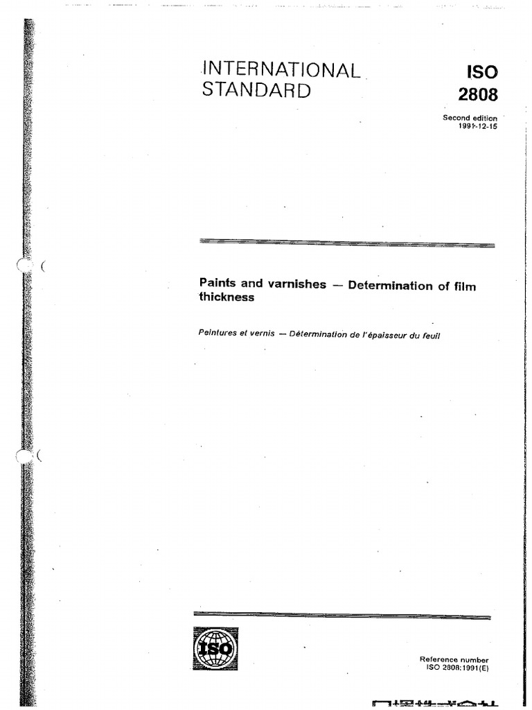 Iso 2808 1991 PDF | PDF