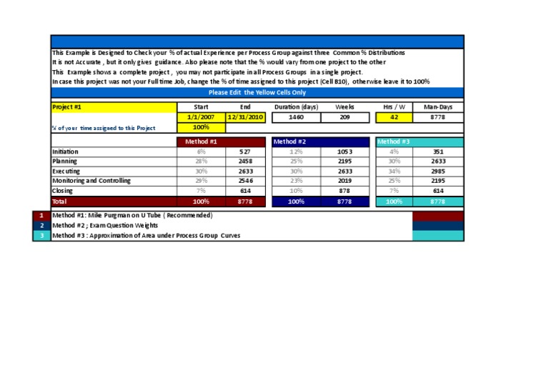 Experience Calculator | PDF