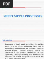 Unit-4 Sheet Metal Process | PDF | Sheet Metal | Bending
