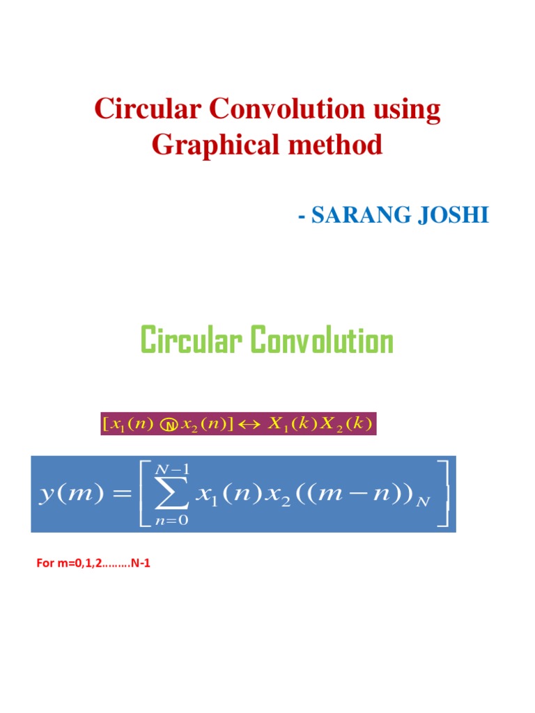 Circular Convolution | PDF | Teaching Mathematics