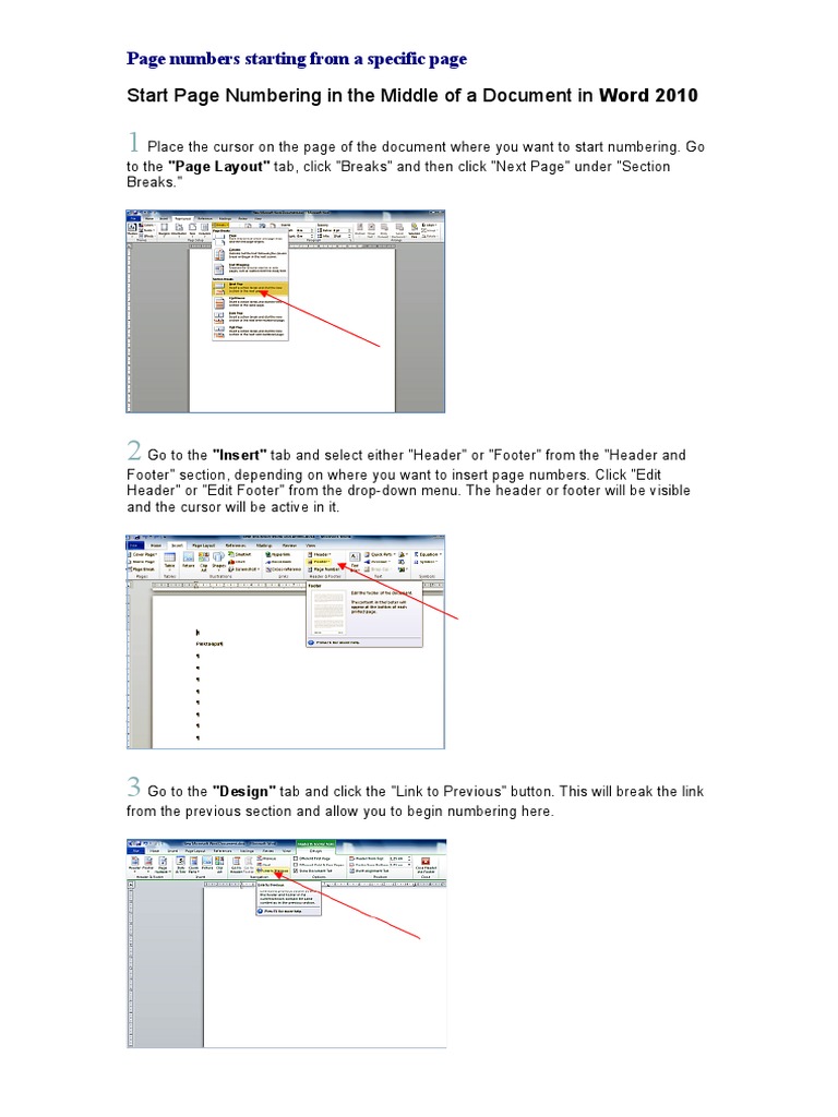 Page Numbering | PDF