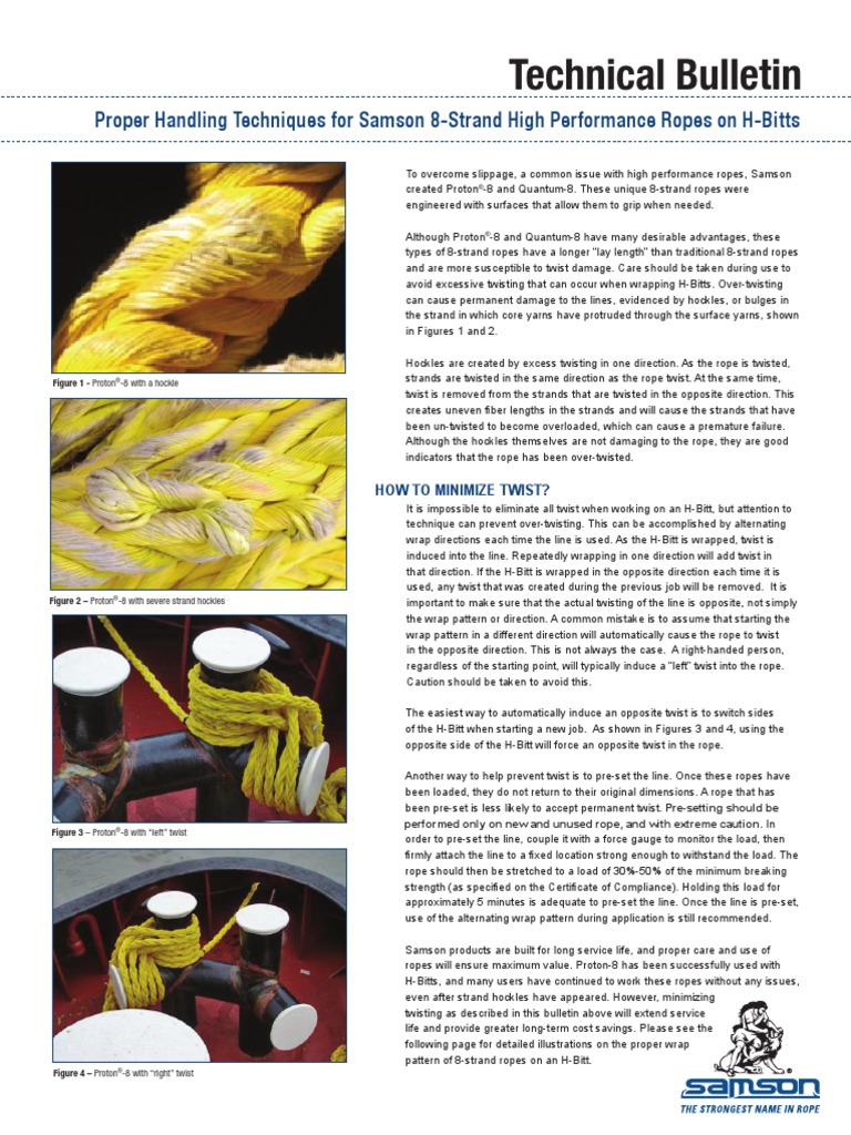 Proper Handling Techniques For Samson 8-Strand High Performance Ropes ...