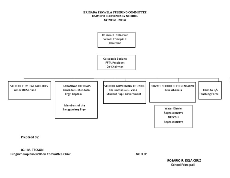Brigada Eskwela Steering Committee | PDF