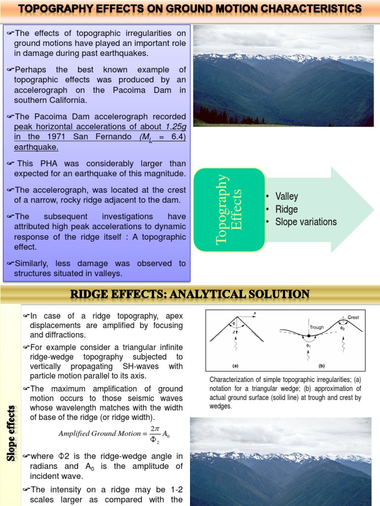 Valley - Ridge - Slope Variations | PDF | Earthquakes | Waves