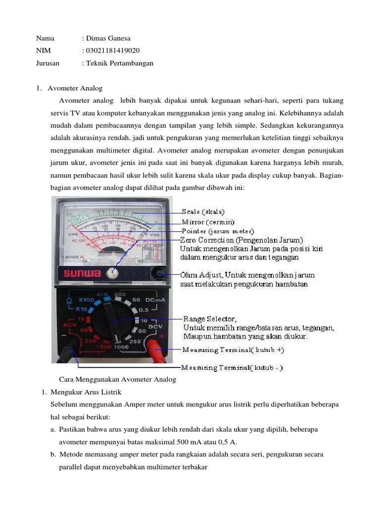 Avometer | PDF | Sains & Matematika