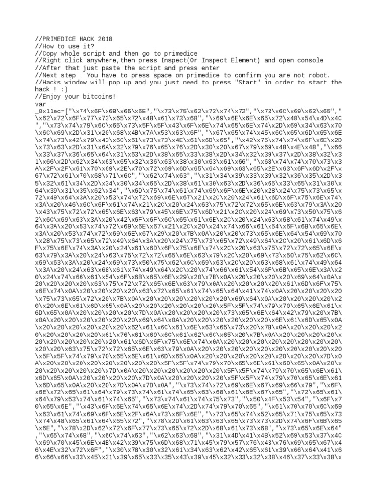 Scrip Cryptotab Hack 2018 | PDF | Typographical Symbols | Writing