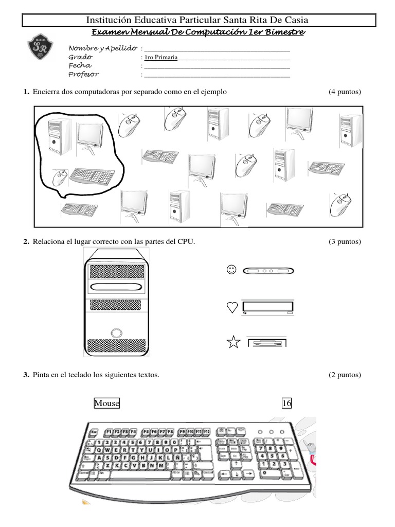 Examenes de Computacion | PDF | Ventana (informática) | Hardware de la computadora