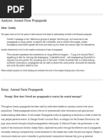 Animal Farm Chapter 1-10 Summary | PDF