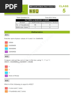 IMO Class 5 2025-26 Set A | PDF