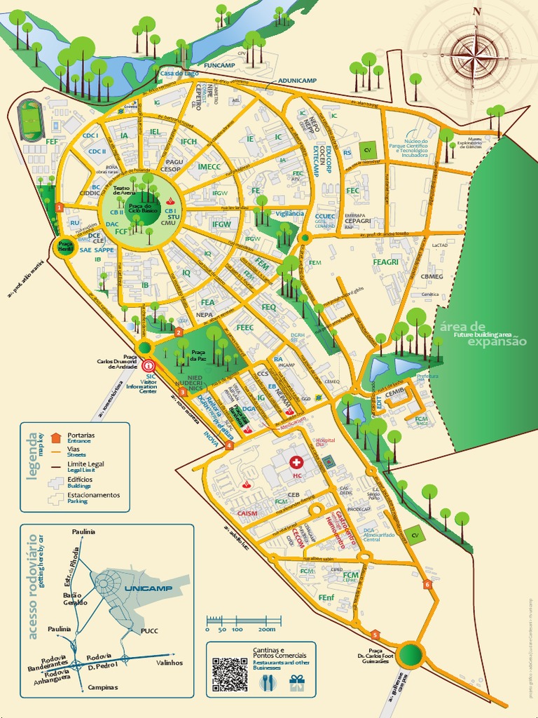 Mapa Campus Tranquilo Unicamp 160808 | PDF
