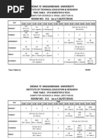 Remedial Time Table | PDF
