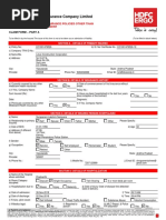 HDFC Ergo GHI Reimbursement Claim Form | PDF | Insurance | Hospital