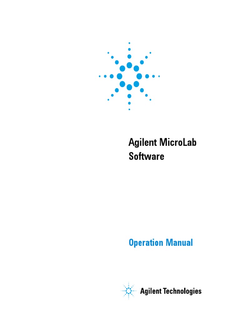 Agilent MicroLAB Software | PDF | Mobile Device | Microsoft Windows