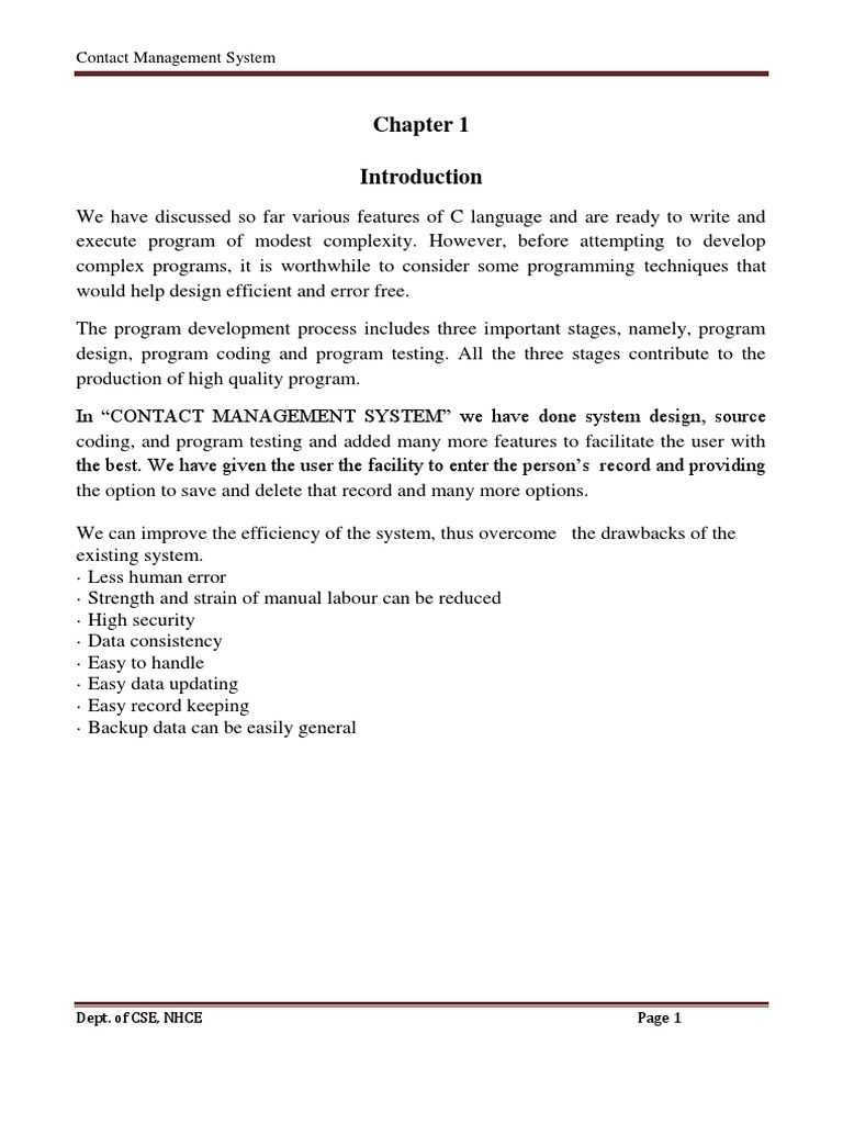 Contact Management System | PDF | Control Flow | Computer Program