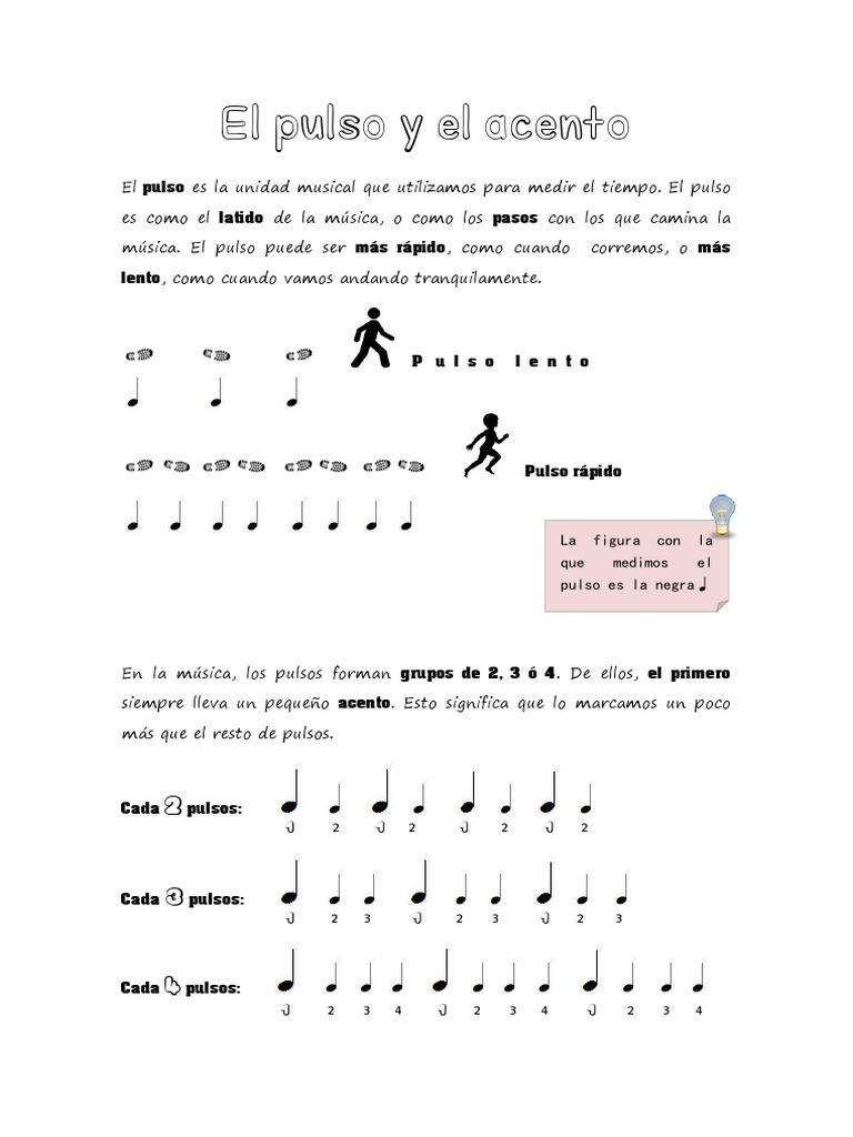 Pulso y Acento Musical para Niños | PDF