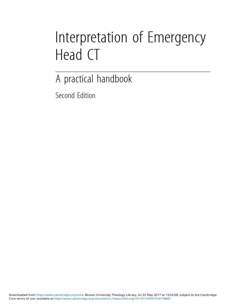 Interpretation of Emergency Head CT | PDF | Ct Scan | Human Anatomy