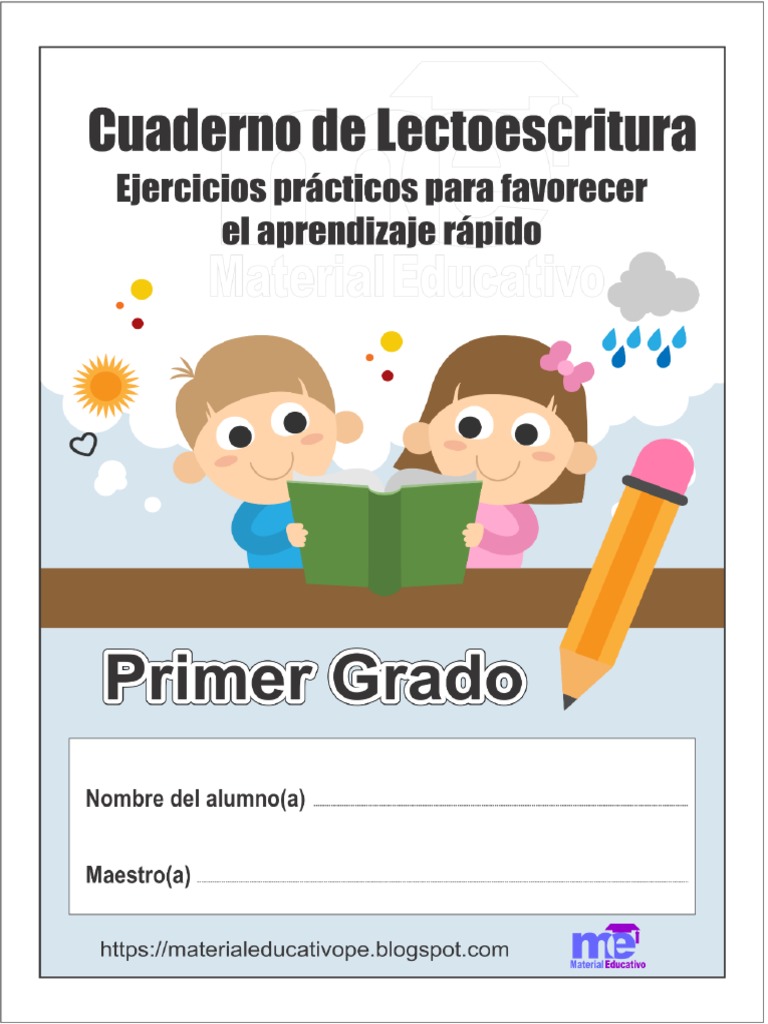 Cuaderno De Lectoescritura Primer Grado Pdf