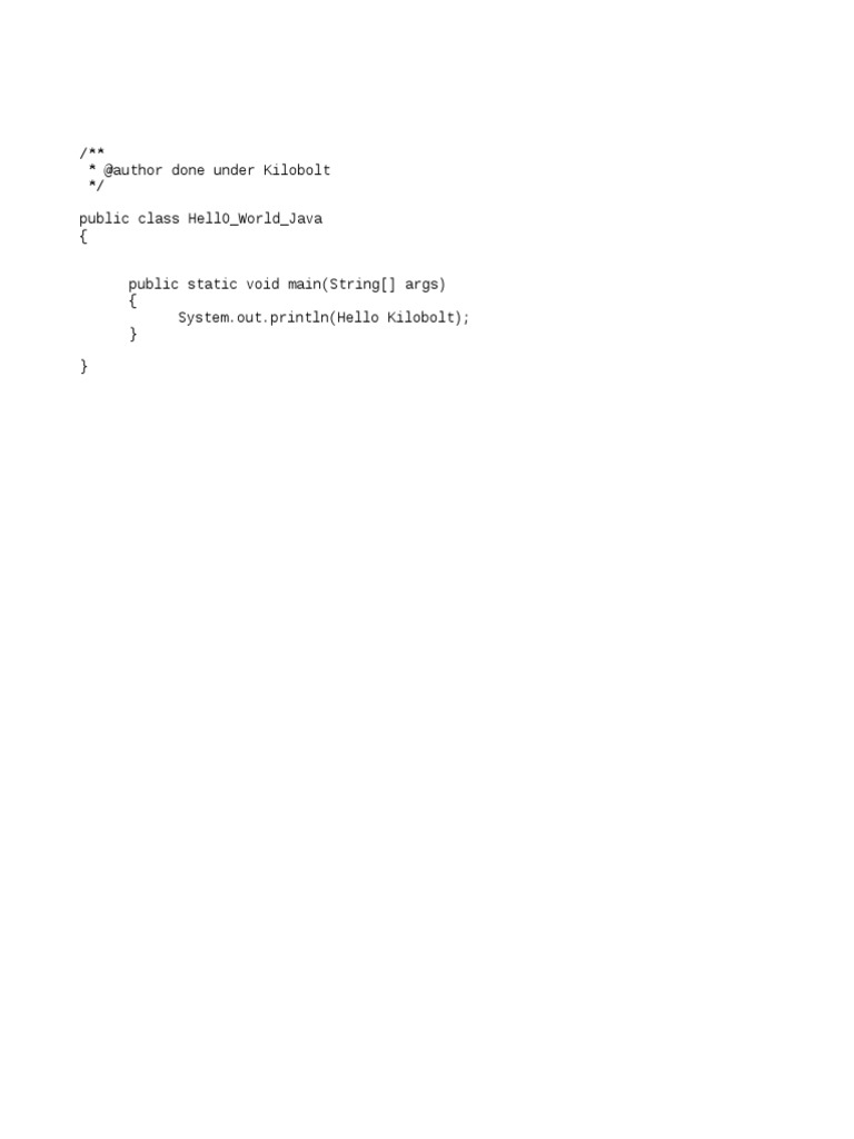 Hello World Java Pdf