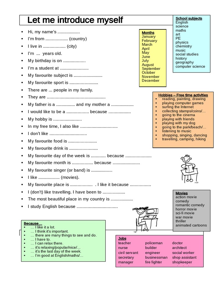 Introducing Myself: A Kids' Guide | PDF