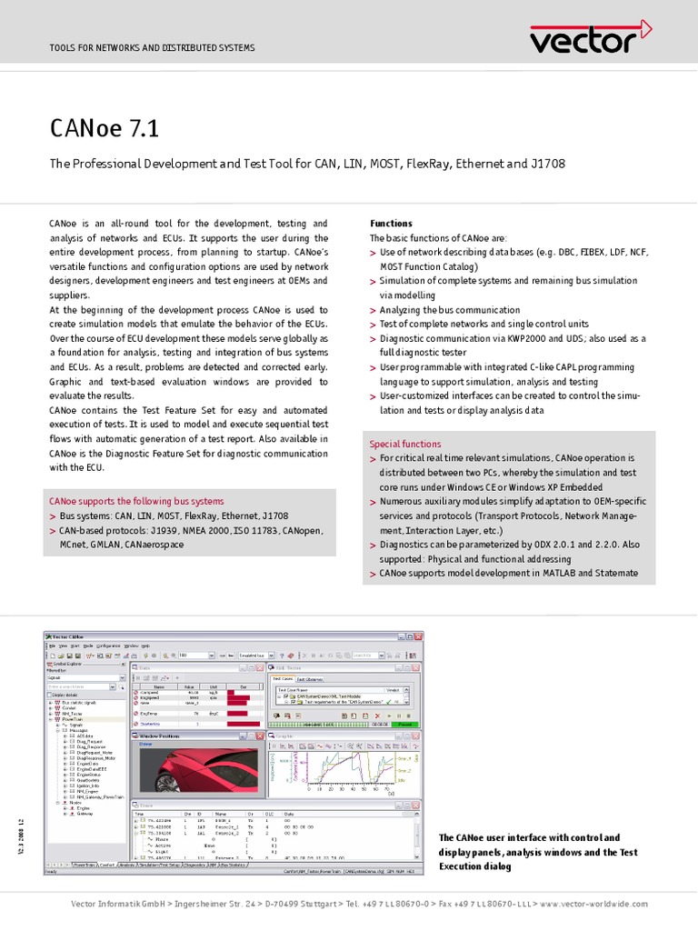 Vector CANoe | PDF | Simulation | Computer Network