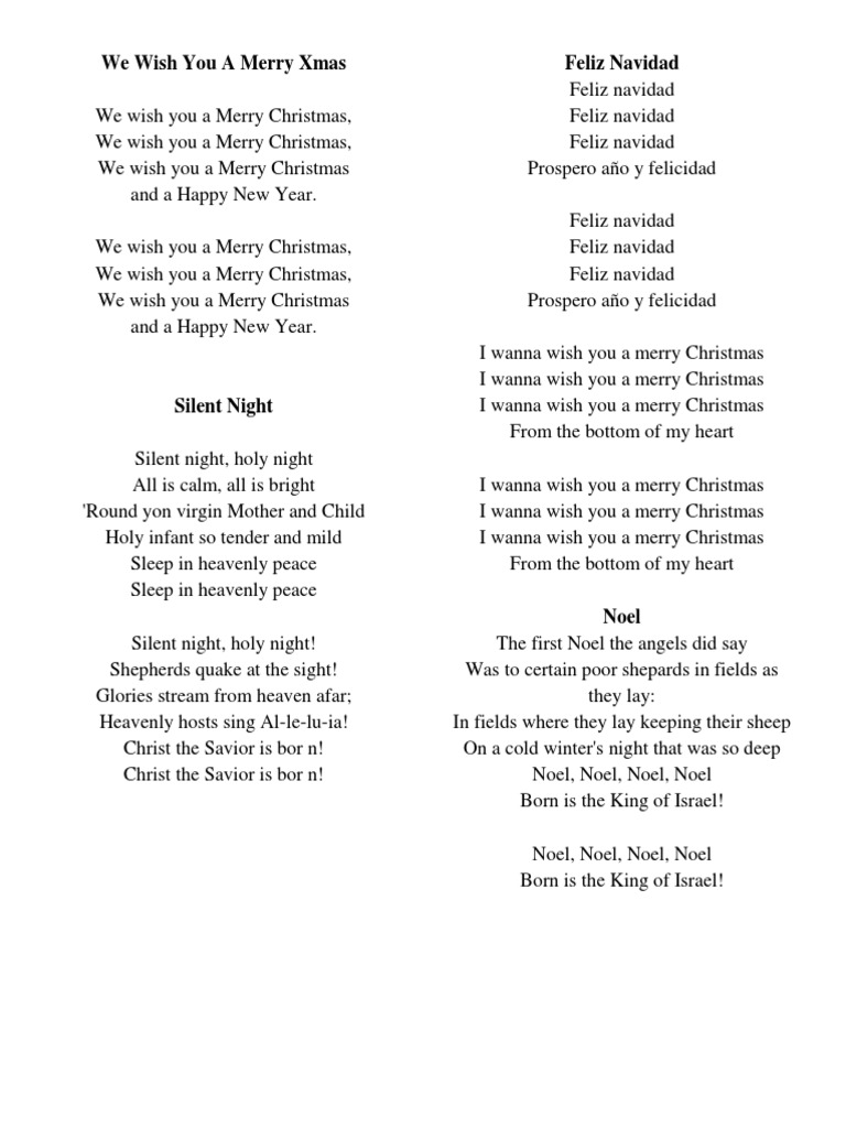 Christmas Songs Medley | PDF | Santa Claus's Reindeer | Rudolph The Red ...