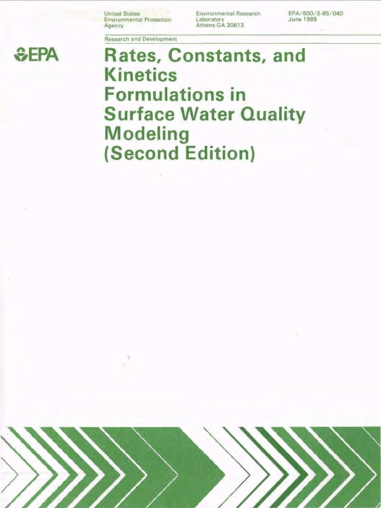 Rates, Constants, AndKinetics EPA | PDF | Mathematical Model ... Rates, Constants, AndKinetics EPA | PDF | Mathematical Model ...