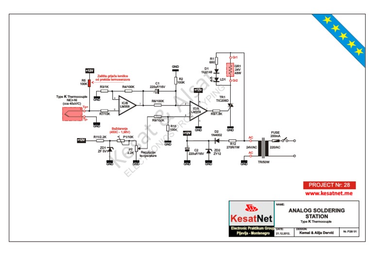 Analog Soldering Station Schematic PDF | PDF | Nature