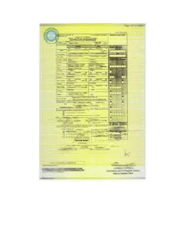 Marriage Certificate | PDF