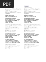 Paraluman Lyrics | PDF
