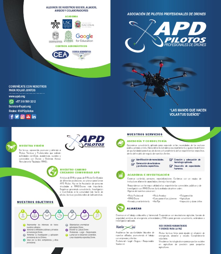 Brochure Apd 3 (Baja) | PDF | Vehículo aéreo no tripulado | Agricultura