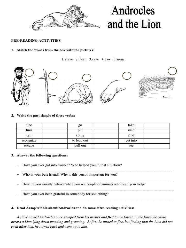 Androcles and The Lion | PDF