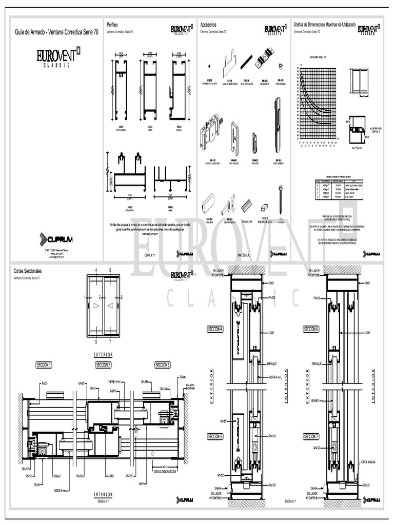 Guiade Armado GAVentana S70 New 1 DE2 Model 9022015 | PDF