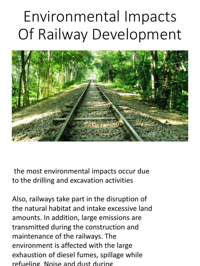 Environmental Impacts of Railway Development | PDF