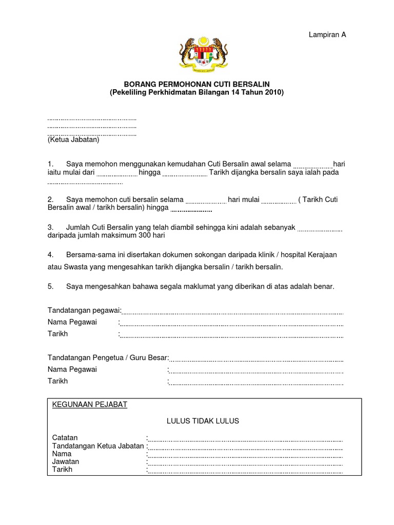 Cuti Bersalin | PDF