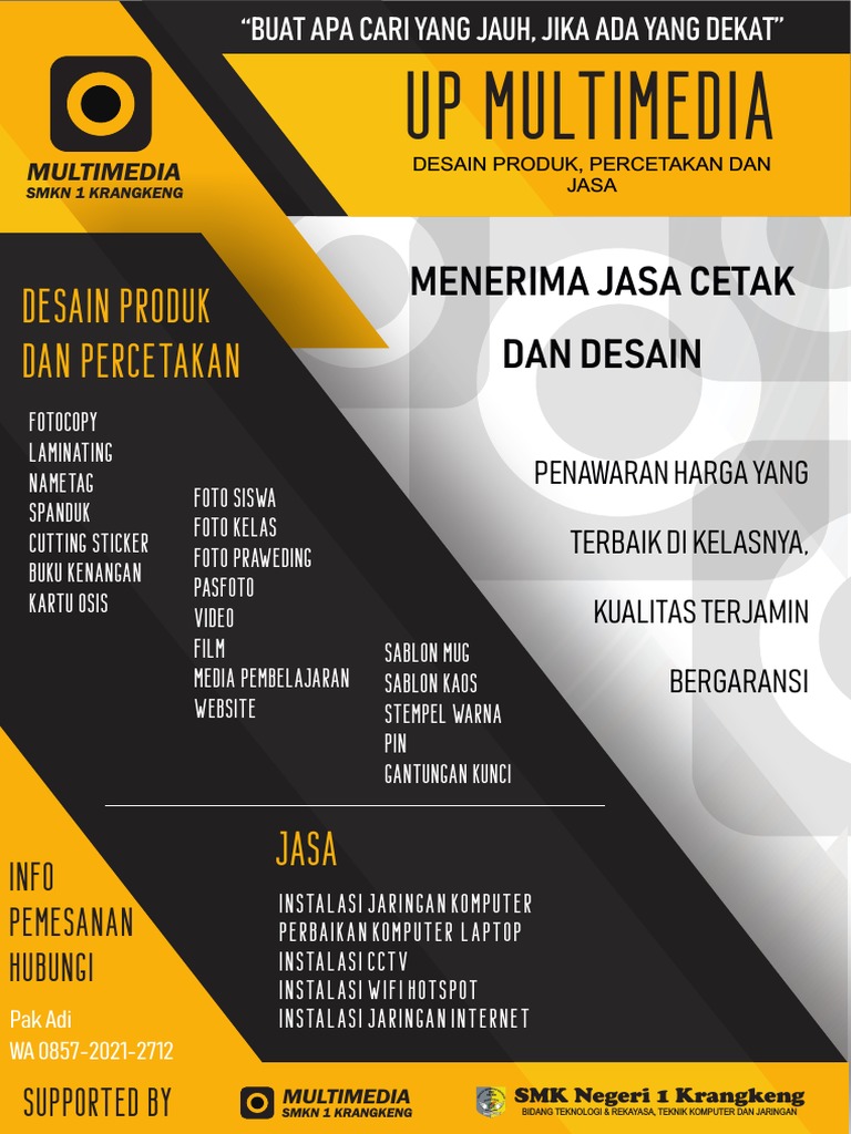 Contoh Poster Unit Produksi Multimedia | PDF